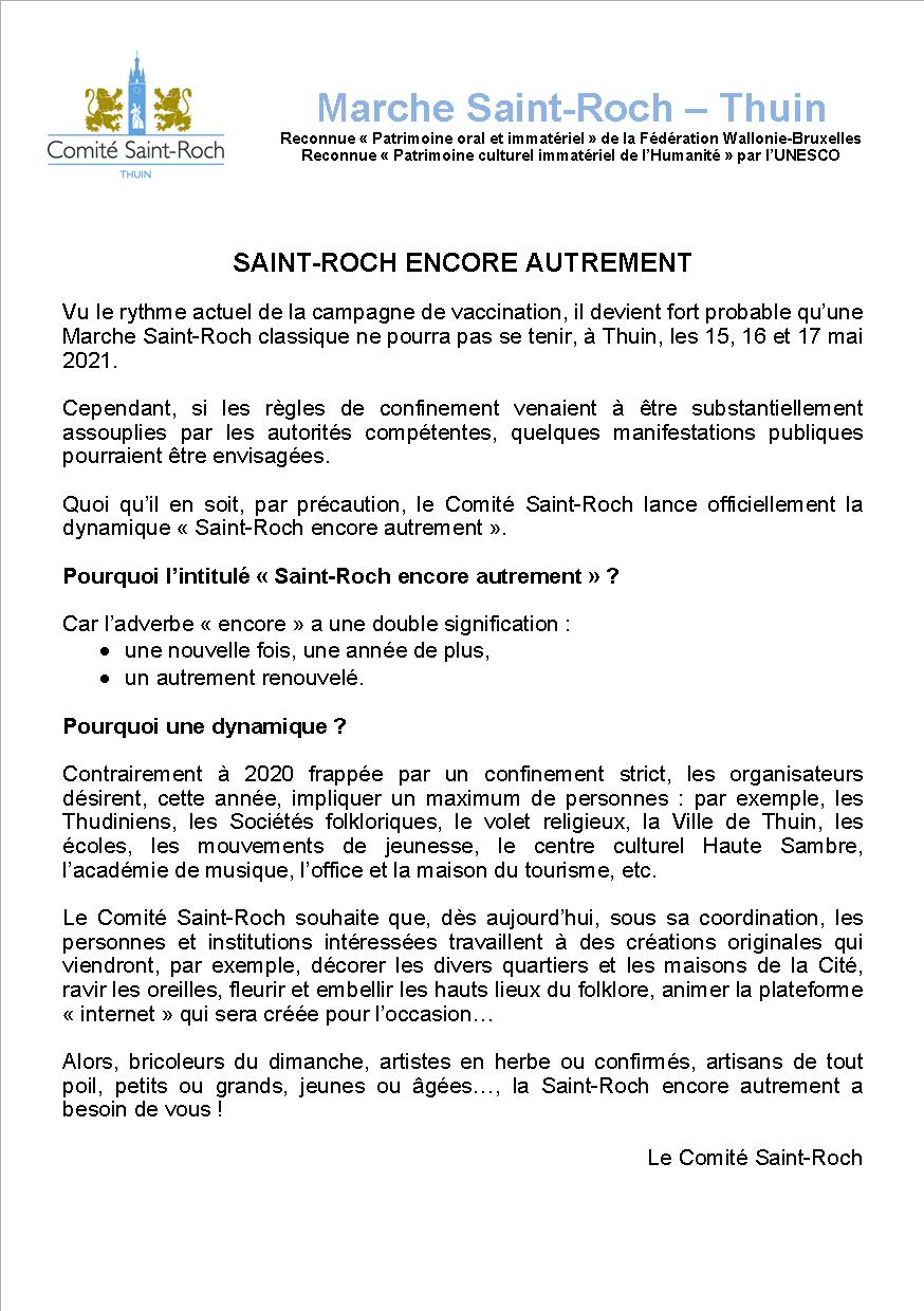 367ème Marche Saint-Roch de Thuin – 15, 16 et 17 mai 2021
